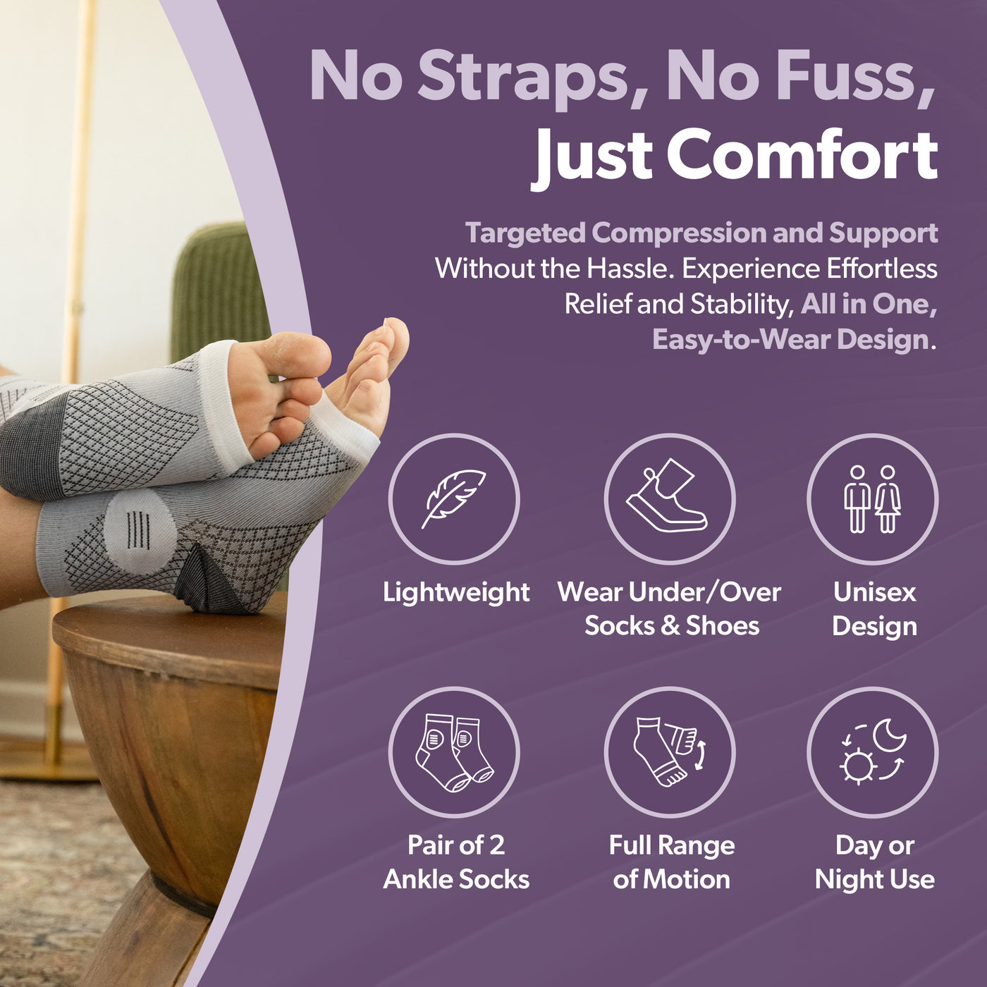 Soothing Compression Socks for Diabetic Neuropathy Pain
