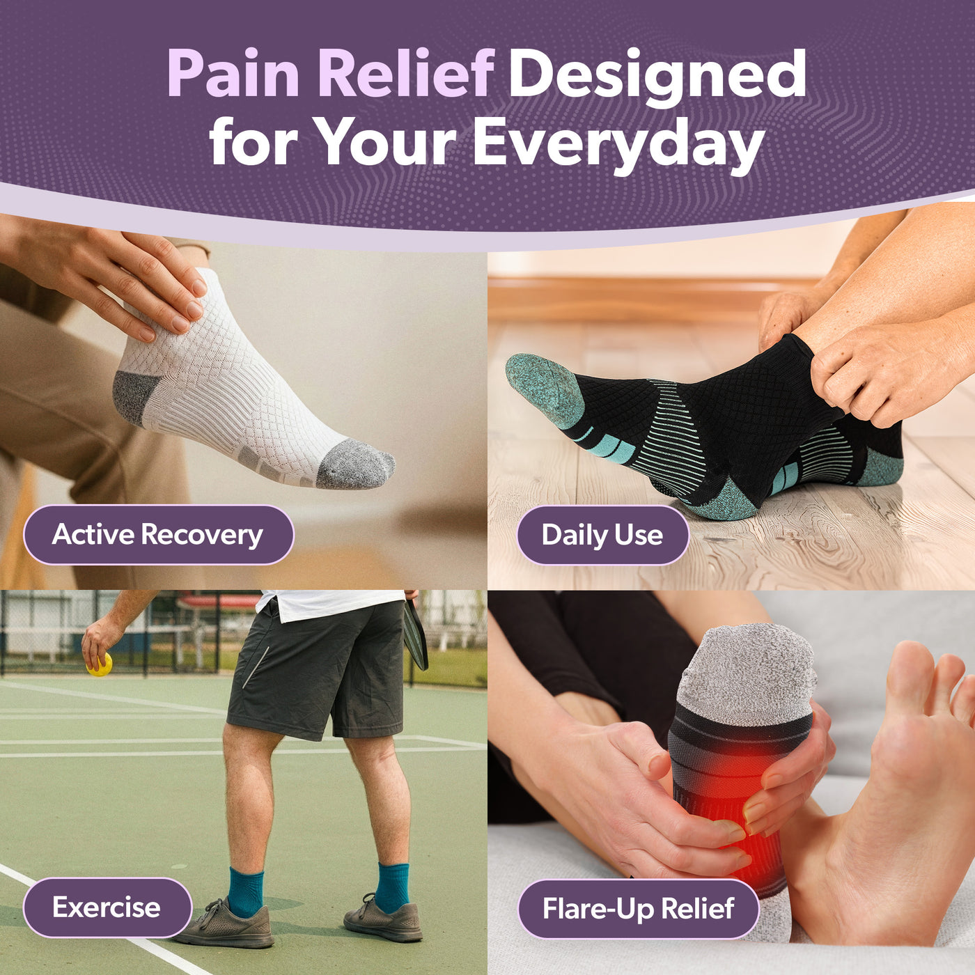 Plantar Fasciitis Socks for All-Day Pain Relief