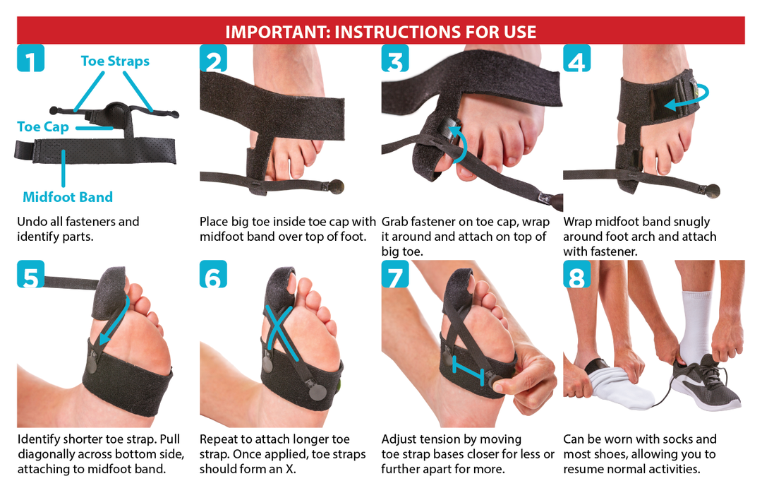 Turf Toe Brace Hammer Toe Straightener & Bunion Corrector For Women